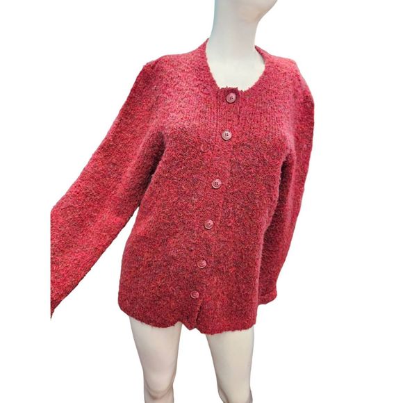 Appleseed's | Sweaters | Appleseeds Maroon Cardigan Womens Large | Poshmark